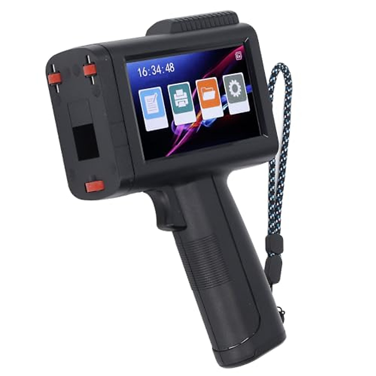 Handheld Inkjet Printer, Portable Inkjet Printer LED HD Screen Type C Charging for Barcode (US Plug 100-240V)