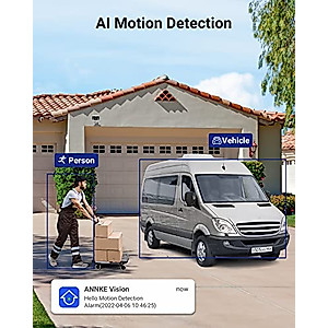 ANNKE FCD600 Dual-Lens Outdoor Security Camera with 180° FoV, 6MP Panoramic PoE IP Camera, Smart Human/Vehicle Detection, Color Night Vision, Two Way Audio, Supports MicroSD Card Up to 256GB