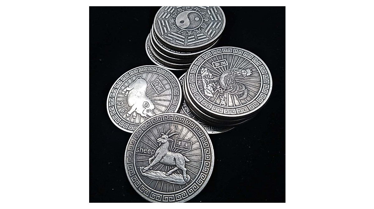 Kocreat Constellation Star Sign Coin - Lucky Chinese Zodiac Collector’s ...