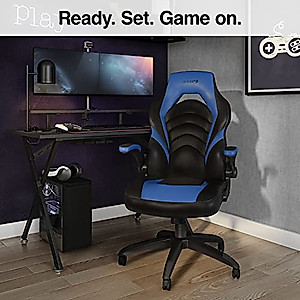 STAPLES 2710764 Gaming Chair Black and Blue