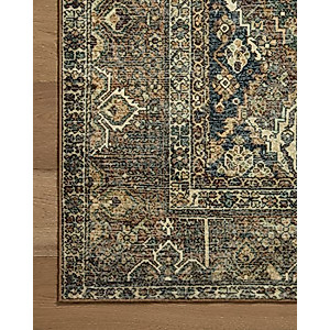Loloi Magnolia Home by Joanna Gaines x Banks Spice/Blue 7'-6" x 9'-6" Area Rug