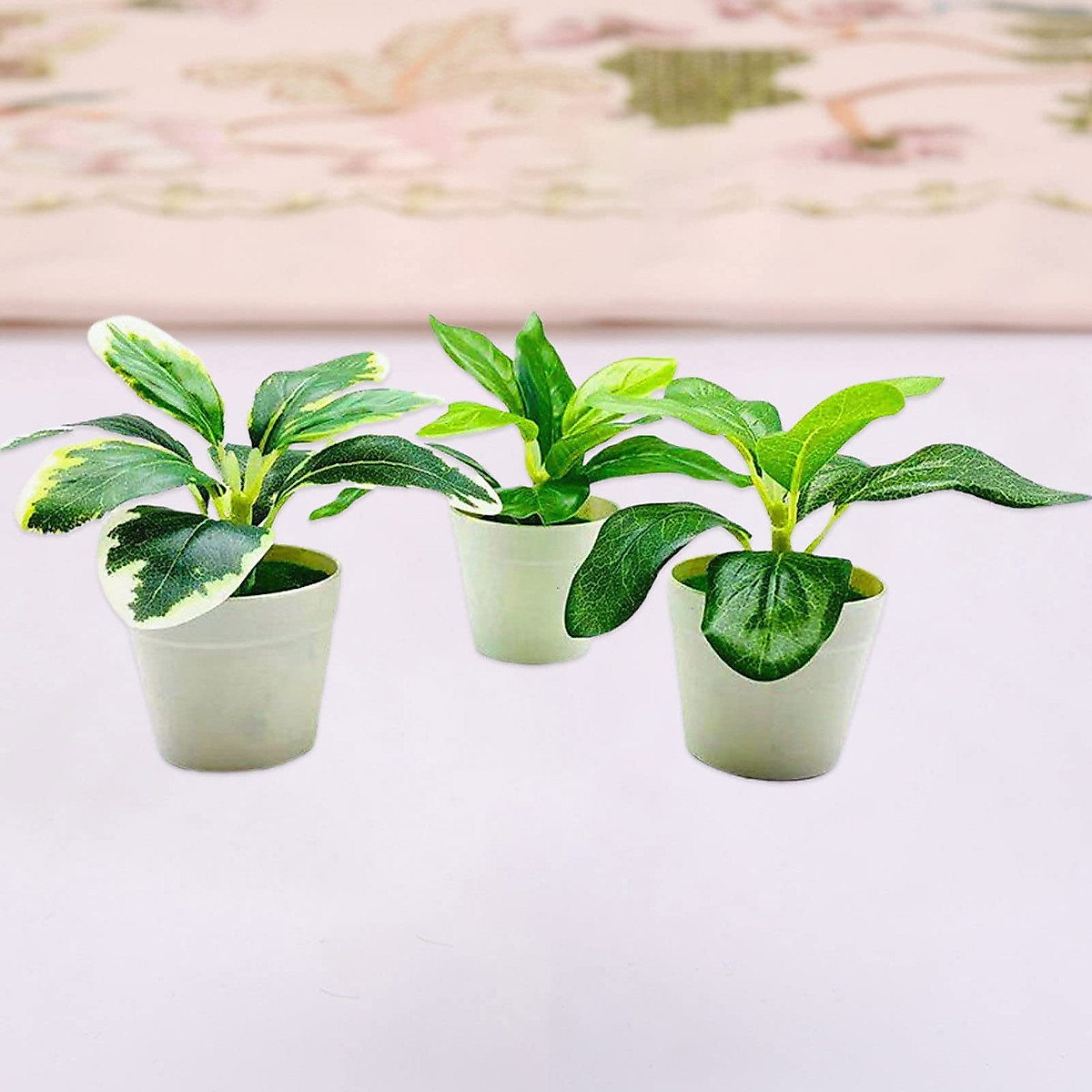 Angel3292 Artificial Potted Plant Realistic Plastic Eye-Catching Imitative Bonsai Plants for Home Potted Plant Delicate for Garden