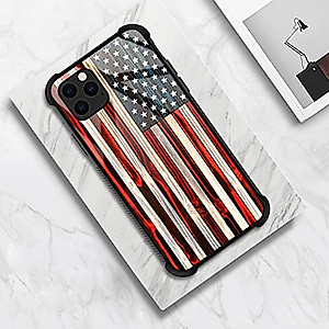 TnXee Case Compatible with iPhone 13 Mini Case, Old Glory Traditional American Flag Pattern Design Case for iPhone 13 Mini Cases for Men Women Case