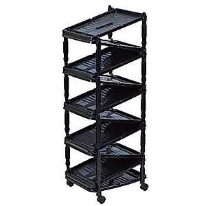 Sana Enterprises a Shoe Rack/Organizer, Go Vertical Save Space, Foldable on Wheels