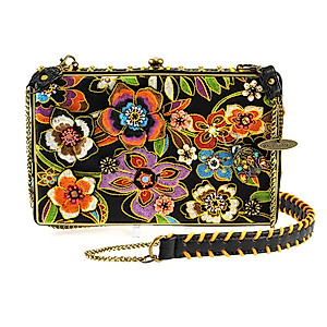 Mary Frances Blossoms Black Handbag