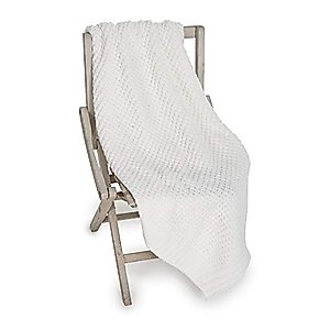 Barefoot Dreams Waffle Baby Blanket for Boys and Girls, Mother Accessories, Hand Knit Look