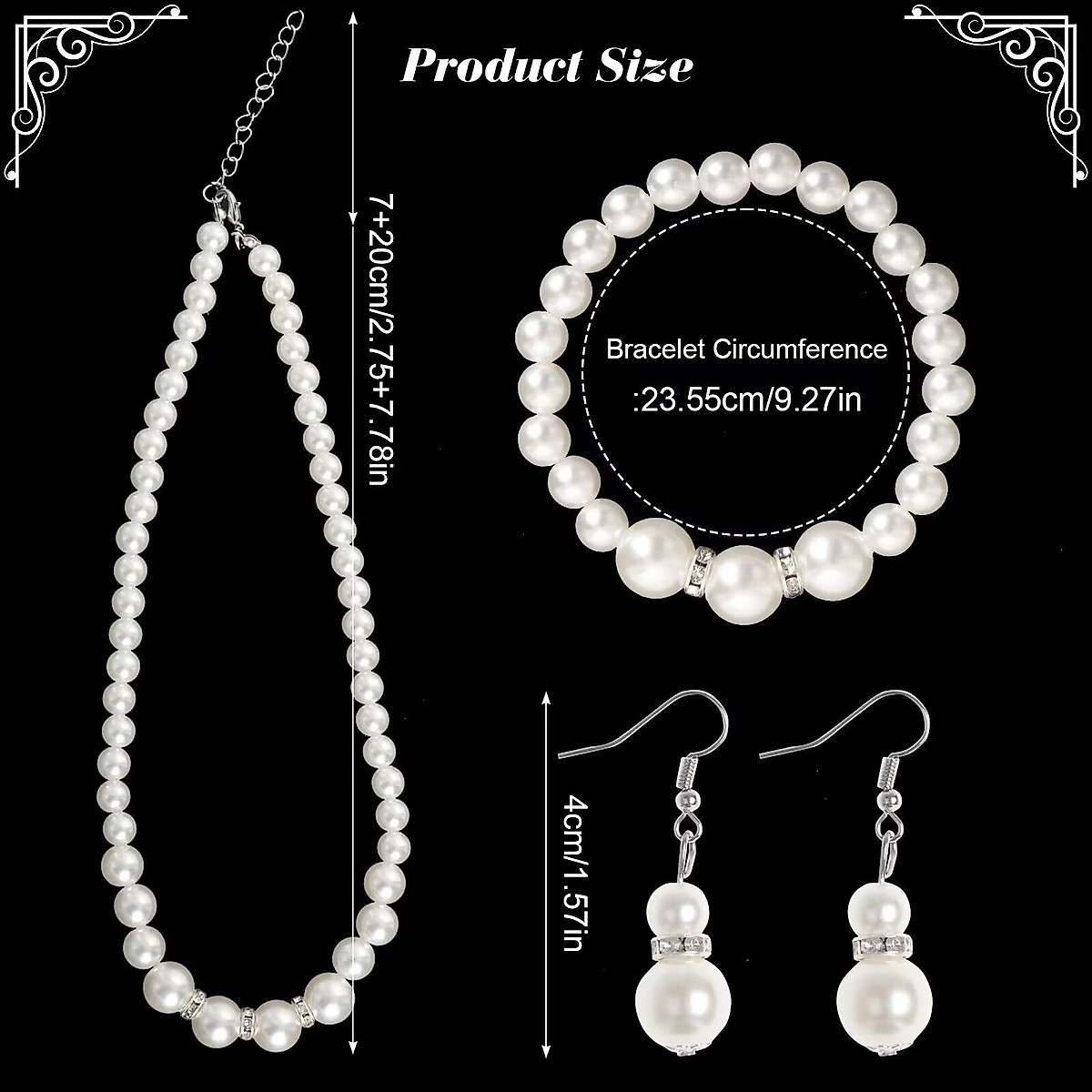 Heliltd 5Pcs Fascinators for Women Tea Party Fascinator Hat for Women White Veil Tea Party Hats and Gloves Set for Women