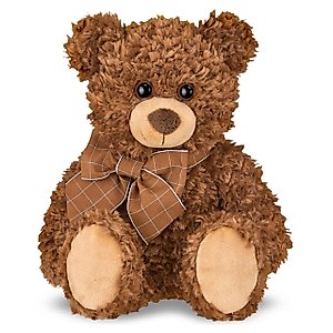 Bearington Lil' Reggie Teddy Bear 12 Inch Teddy Bear Stuffed Animal - Large Teddy Bear - Brown Teddy Bear