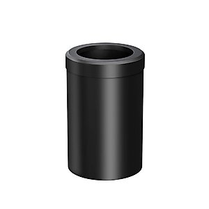 Gatco 1912 Modern Round Stainless Steel Waste Basket,2.9gallons, Matte Black