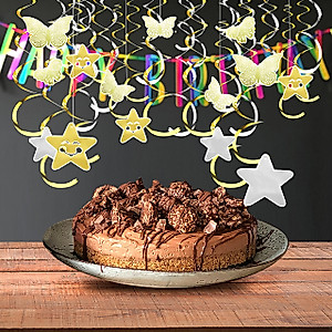 36 pcs 3D Butterfly Party Ornament, 3 Sizes 3 Styles, Hanging Swirls Party Supplies for Party Wedding Birthday Nursery Baby Shower Girls Bedroom DIY Gifts Decoration Supplies.…