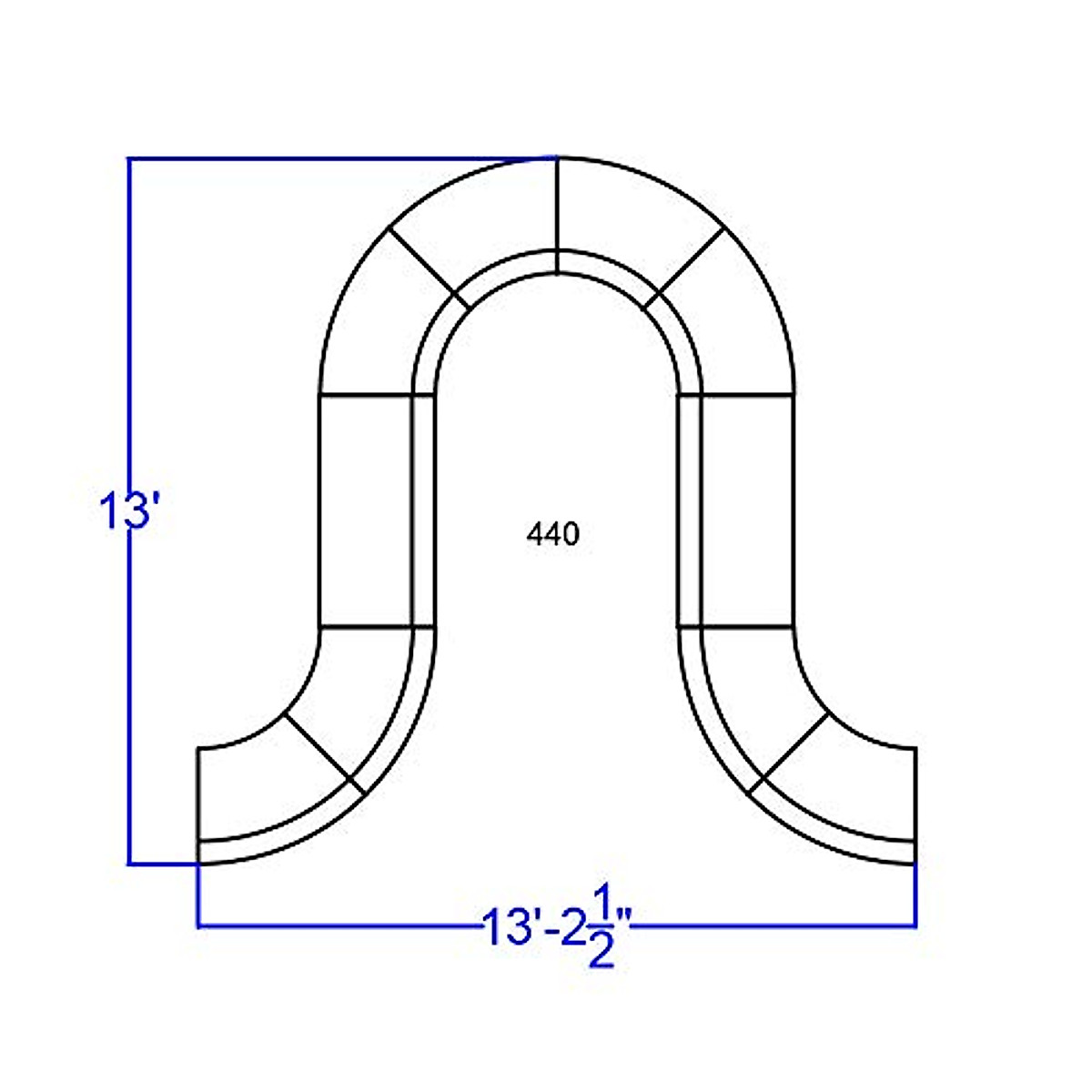 Flash Furniture HERCULES Alon Series Black LeatherSoft Reception Configuration, 10 Pieces