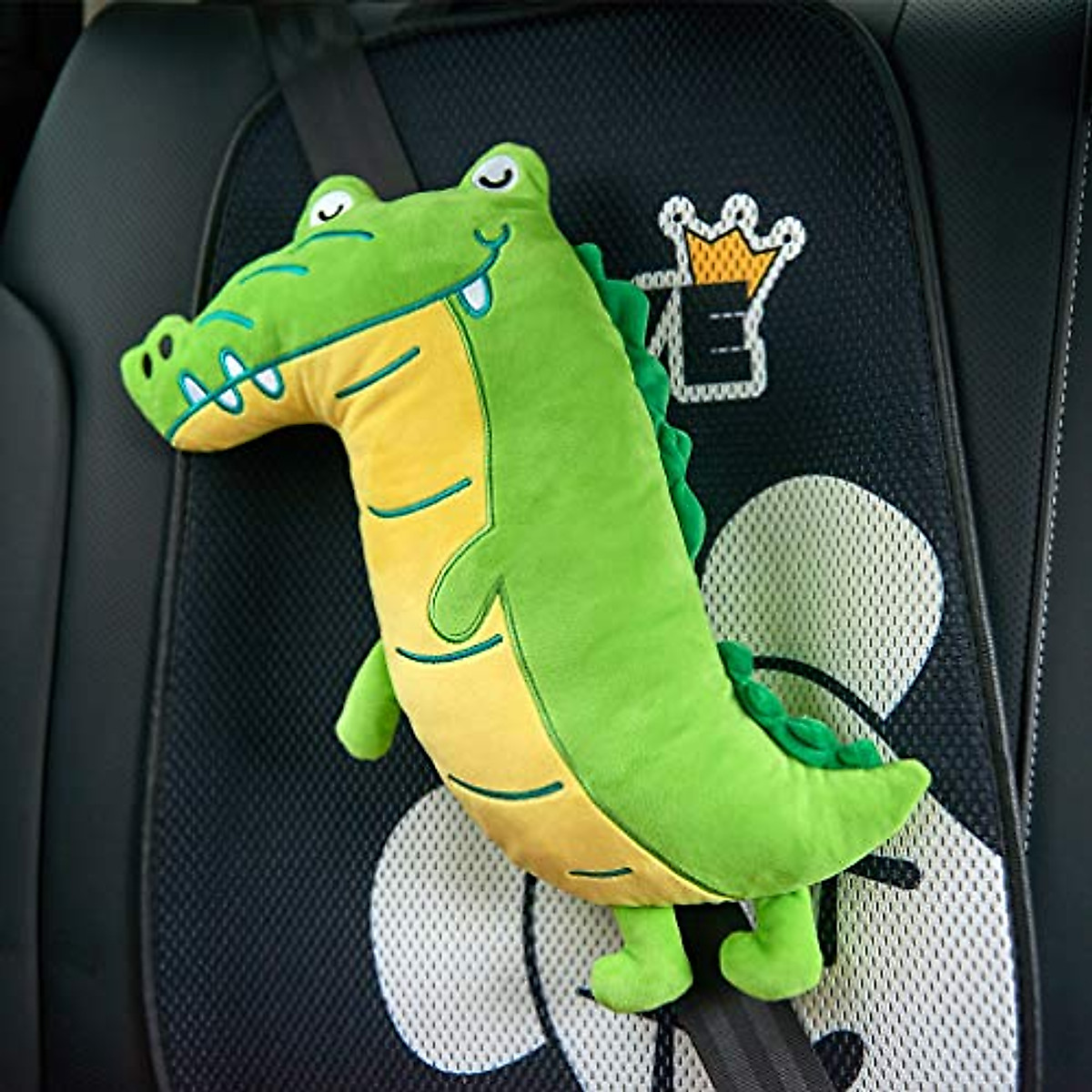 Seatbelt Pillow Car Seat Belt Covers for Kids, Baby Head Neck Protector Vehicle Shoulder Pads, Car Seatbelt Adjuster Cushion for Children
