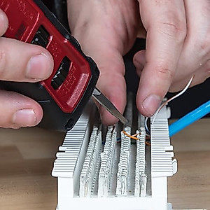 Klein Tools VDV427-300 Impact Punchdown Tool with 66/110 Blade, Reliable CAT Cable Connections, Adjustable Force, Includes Pick and Spudger