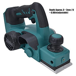 Electric Hand Planer, Cordless 3-1/4" Wood Planer with 2mm Adjustable Planing Depth, 15000r/min Handheld Power Hand Planer for Woodworking, Trimming, Wood Planing, Surface Smoothing