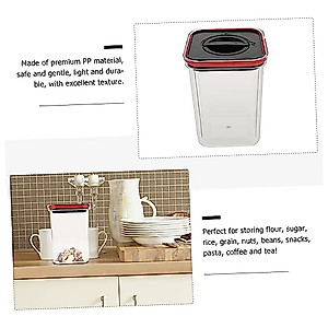 1pc Spiral Storage Tank Storage Container with Lid Containers with Lids Flour Container Plastic Clear Container Vacuum Container Cereal Container Milk Powder Can Cereals Seal Pp