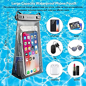 Waterproof Phone Pouch Up to 6.9", Floating Dry Bag for iPhone 13 12 11 Pro Galaxy S22 S21 Waterproof Case Large Capacity Sunscreen Glasses Storage Dry Bag for Swimming Rafting (Patented Product)