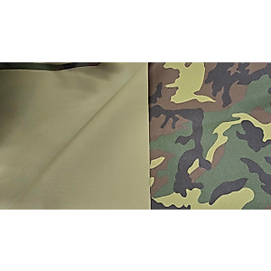 AD FABRIC, Waterproof Canvas Fabric, camo/Camouflage, 600 Denier Water Repellent Canvas Cordura Fabric for Outdoor/Indoor, 58" Wide.