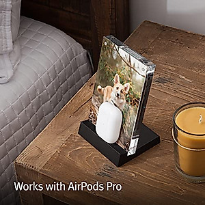 Twelve South PowerPic mod | Multi-Position Wireless 10W Qi Charger for iPhone/Wireless Charging Smart Phones and AirPods Pro (Black)