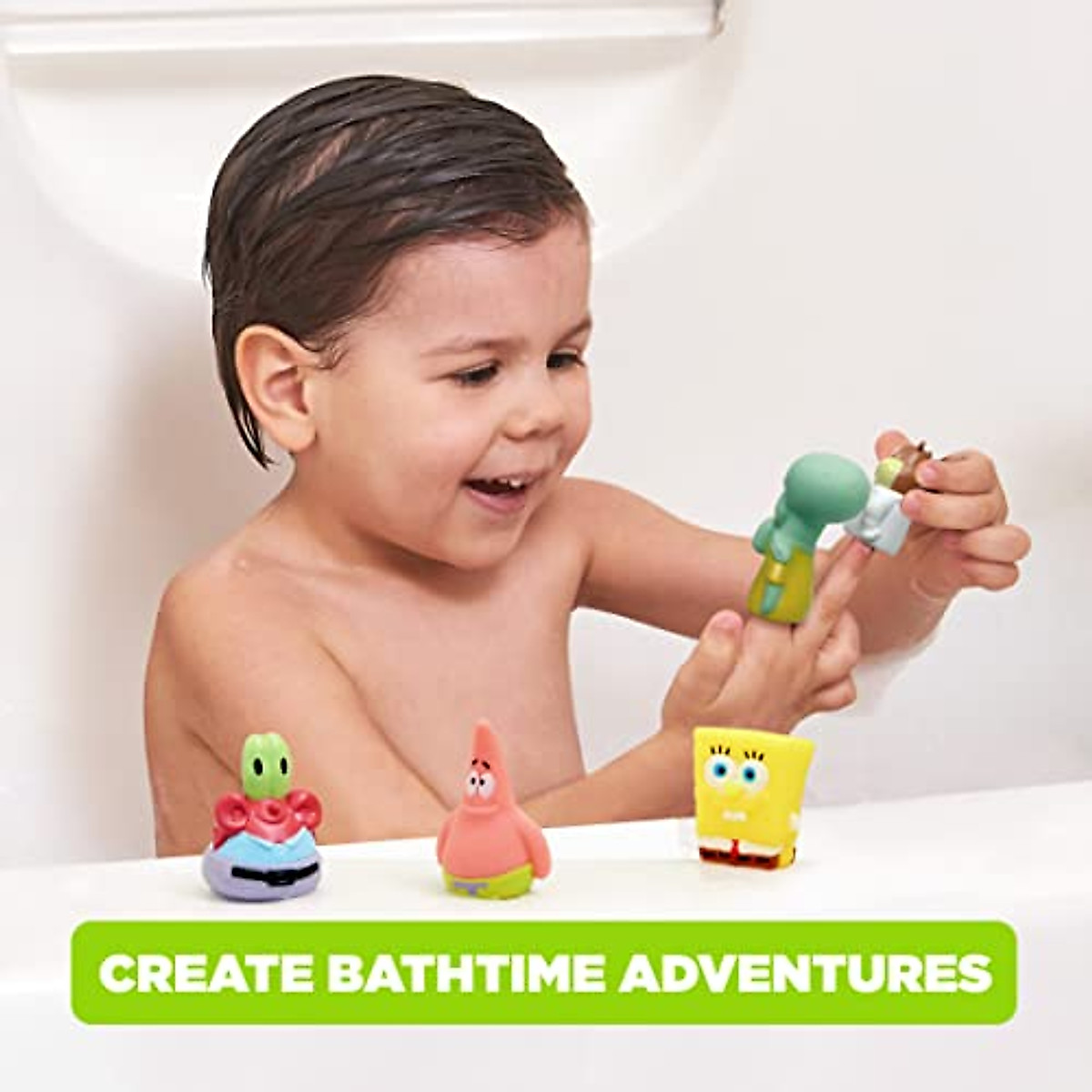 Nickelodeon Spongebob Squarepants 10 Pc Finger Puppet Set - Party Favors, Educational, Bath Toys, Story Time, Floating Pool Toys, Beach Toys, Finger Toys, Playtime