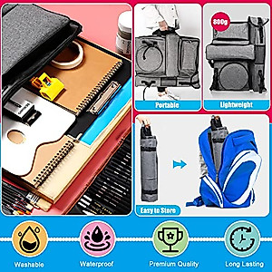 Art Canvas Bag, Large Art Portfolio Case with Zipper Design Shoulder Strap & Tote, Artist Backpack for Storage Artwork Sketch, Drawing, Canvas, Photography, Poster, Art Bag for Kid Student Teacher