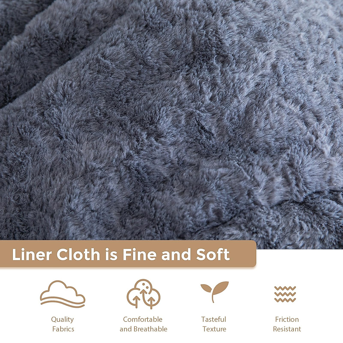 BYBYME 3 in 1 Bean Bag Chair, Convertible Chair Folds from Bean Bag to Lounger, High-Density Foam Filling, Faux Fur Big Sofa Bed, Giant Bean Bag Chair Bed for Adults