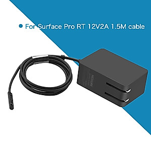 24W 12V 2A Portable Charger Power Supply for Microsoft Surface RT Surface Pro 1 and Surface 2 1512 Charger, by HESSURE