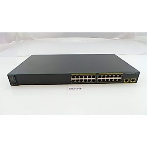 Cisco WS-C2960-24TT-L Catalyst 2960 24 10/100 + 2 1000BT (Renewed)