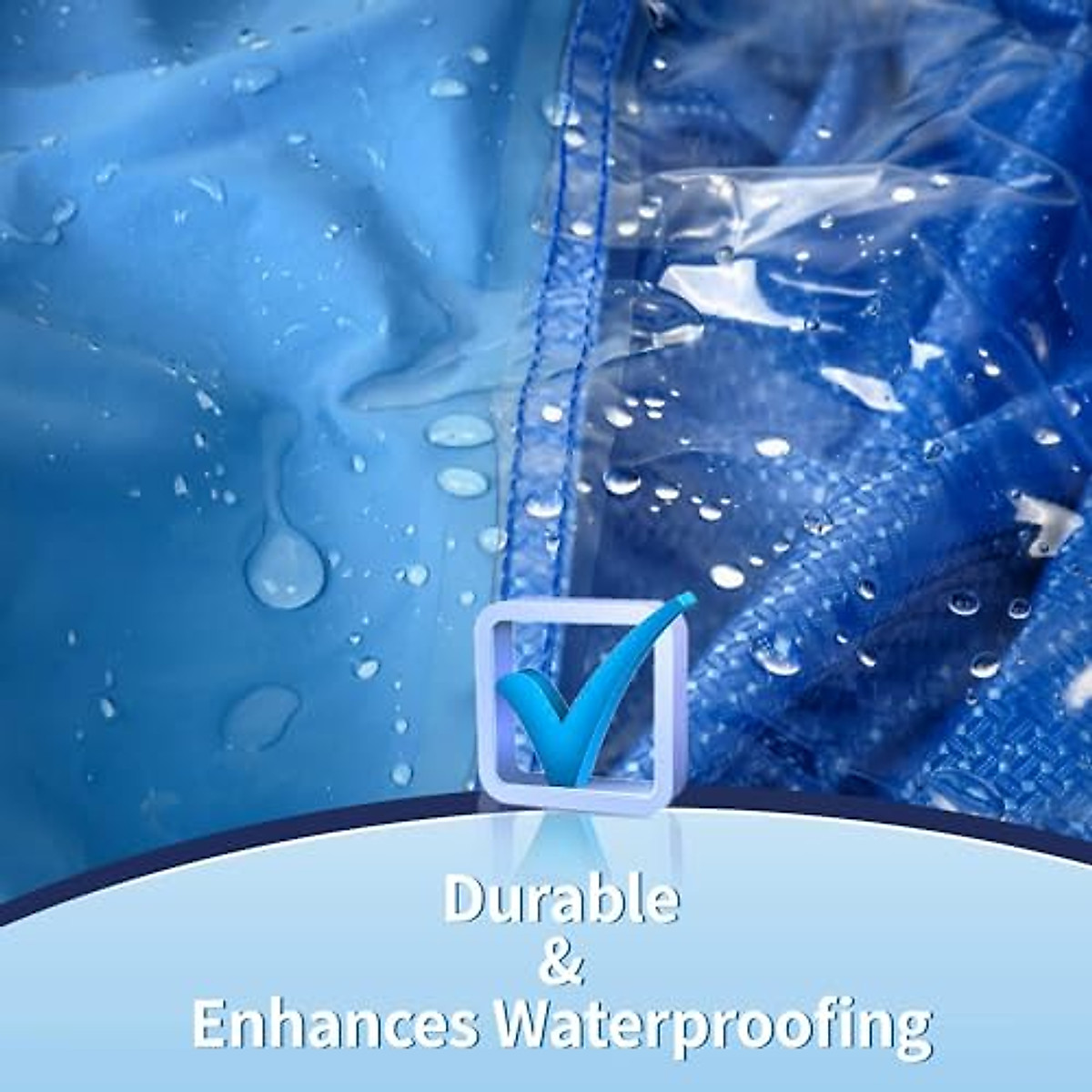 WANOSS Split Air Conditioning Cleaning Cover Bag with 10ft Water Pipe and Drain Outlet, Two Sides Support Plates Waterproof Panels Wall Mounted Air Conditioner Service Bag