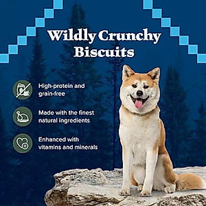 Blue Buffalo Wilderness Trail Treats High Protein Grain Free Dog Biscuits Crunchy Dog Treats, Duck Recipe, 24-oz Bag