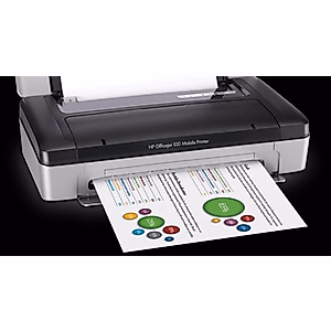 HP Officejet 100 Inkjet Mobile Printer with Bluetooth and USB, CN551A With ink and power cord (Renewed)
