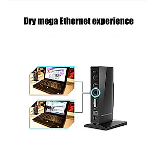 XUNMAIFHB Portable Docking Station,USB3.0 Docking Station Notebook high-Speed Transmission Multi-Function Converter DVI, Gigabit RJ4, Audio Interface, Microphone Interface Fast Transmission