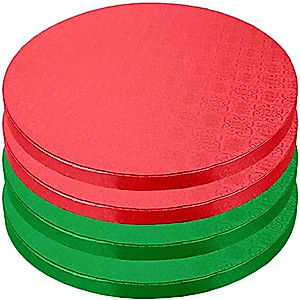 12 Inch Cake Boards - 4Pack Cake Drums 12 Inch Dia - Disposable Cake Board Circles - Reusable Round Cake Boards - Cake Base Cardboard Cake Rounds - Cake Decorating Supplies & Baking Supplies