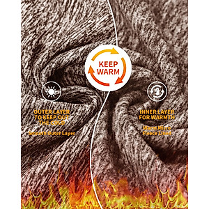 WOWENY Women Fleece Thermal Long Sleeve Workout Shirts Athletic Yoga Gym Tops Loose Fit Quick Dry Running Shirts with Thumb Holes Coffee M