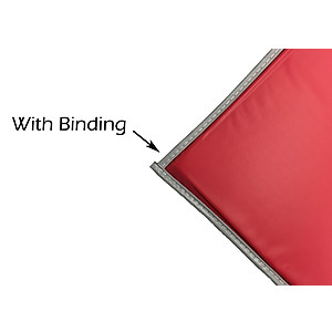 KinderMat, 5/8" Thick KinderMat, 4-Section Rest Mat, 45" x 19" x 5/8", Red/Blue with Grey Binding, Great for School, Daycare, Travel, and Home, Made in The USA