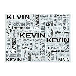 Let's Make Memories Personalized Glass Cutting Board - Durable & Shatter Resistant - Customize Cutting Boards for Your Kitchen with Your Name - 15.25" L x 11.25" W - Gray