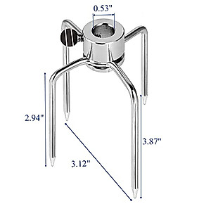 APROMISE Rotisserie Forks Heavy Duty - Thicker & Durable Grill Rotisserie Meat Forks (2 Pieces) | Fits 5/16-Inch Square Rotisserie Spit Rods