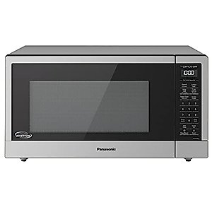 Panasonic NN-SN76LS 1.6 cu.ft Cyclonic Inverter Countertop Microwave Oven 1250Watt Power with Genius Sensor Cooking, Stainless Steel