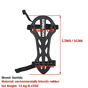 ZSHJGJR Archery Arm Guard Youth 2-Strap Arm Protector Rubber Children Arm Guard Forearm Safe Protective Gears for Shooting Hunting Practice (Pink)