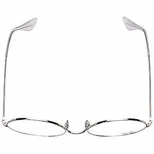 Ray-Ban RX6392 Ja-Jo Round Prescription Eyeglass Frames, Silver/Demo Lens, 53 mm