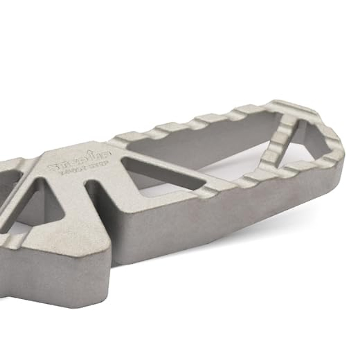 HME Secure Stable Durable Aluminum Portable T-Post Fence Step for Outdoor Activities with/Nylon Storage Pouch and Integrated Slot