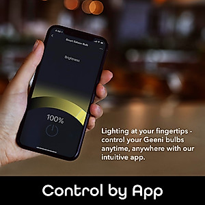 Geeni LUX Edison WiFi LED Edison Smart Light Bulb, Soft White (2700K), 2-Pack – Dimmable LED Bulbs, A19, 60-Watt Equivalent, No Hub Required, Works with Amazon Alexa, Google Home
