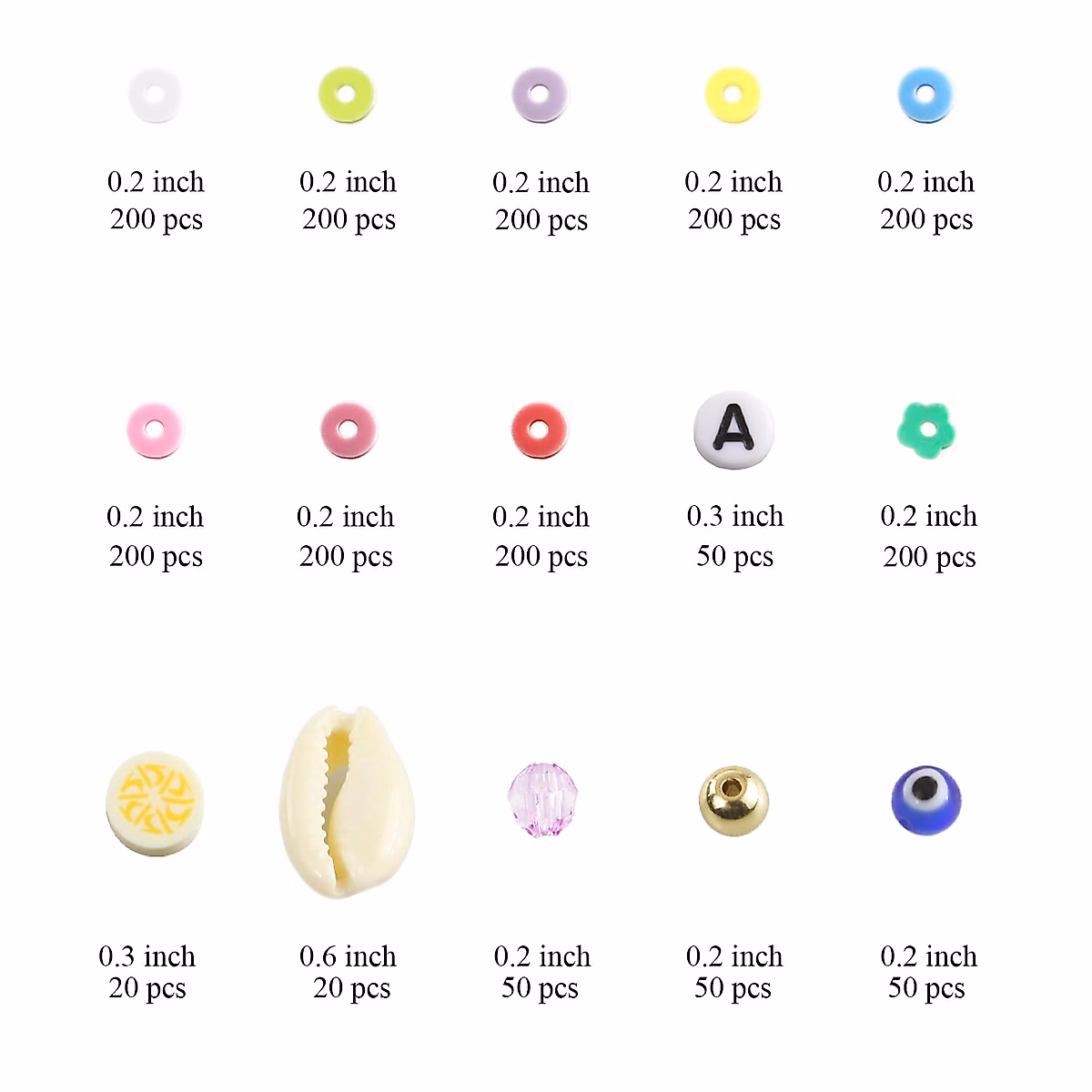 Bracelet Making Kit – 2028-Pcs Bracelet Making Kit for Girls – DIY Bead Bracelet Making Kit with Crystal Beads, Spacers, Alphabet Letters, Flower Beads – Multicolor Clay Bead Bracelet Set