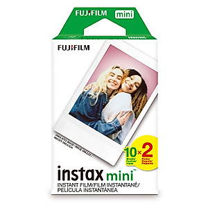 Fujifilm Instax Mini Instant Film Twin Pack (White) & Instax Mini Contact Sheet Film - 10 Exposures & Instax Mini Monochrome Film - 10 Exposures