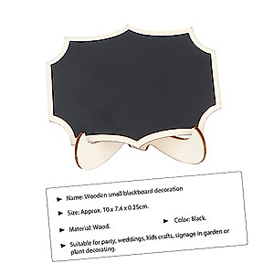 WOFASHPURET 10pcs Wood Decor Wedding Decoration Dining Room Table Decor Place Sign Message Board Signs Table Numbers Blackboard Display Chalkboards Message Board Ornament Mini Blackboard Easel