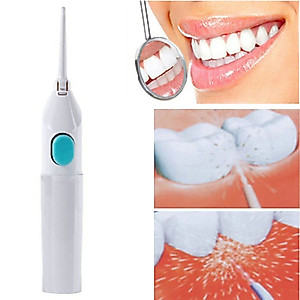 Portable Care Liquid Flosser, Cordless Travelling Liquid Jet Air Technology Dental Oral Irrigator or Air Flosser Liquid Pick for Teeth and Brace Cleaning White