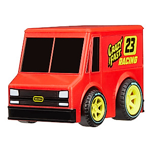Little Tikes Crazy Fast Cars 2-Pack Race Chasers, Race Car Themed Pullback Toy Vehicles Goes up to 50 ft