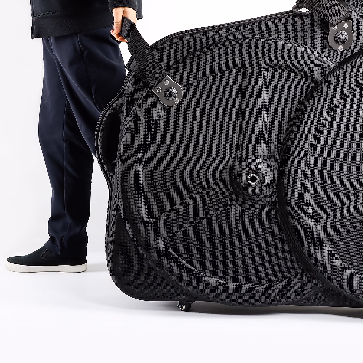 CyclingDeal Bike Travel Case - 700c Bikes - Bicycle Air Flights Travel Hard Case Box Bag EVA Material Lightweight & Durable with TSA Lock - Great for Road Bike -Transport Equipment Pro