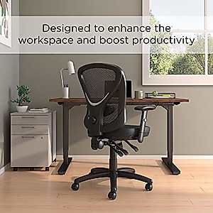 STAPLES Carder Mesh Office Chair (Black, Sold as 1 Each) - Adjustable Office Chair with Breathable Mesh Material, Provides Lumbar, Arm and Head Support, Perfect Desk Chair for The Modern Office