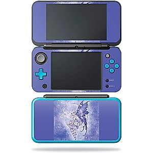 MightySkins Skin Compatible with Nintendo New 2DS XL - Purple Moon | Protective, Durable, and Unique Vinyl Decal wrap Cover | Easy to Apply, Remove, and Change Styles | Made in The USA