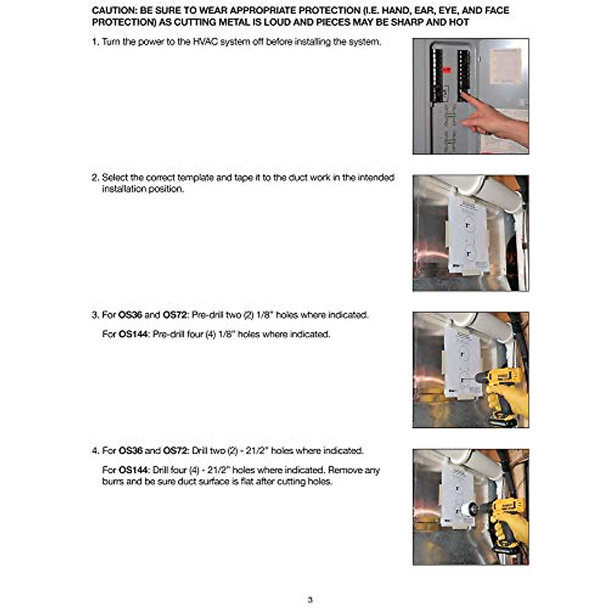 OdorStop OS72PRO UV Air Purifier 72W System with Energy Saving Airflow Sensor and 16-in Bulbs